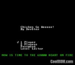 BasiEgaXorz - Chicken Go Wee! ROM Download for Sega Genesis - CoolROM.com